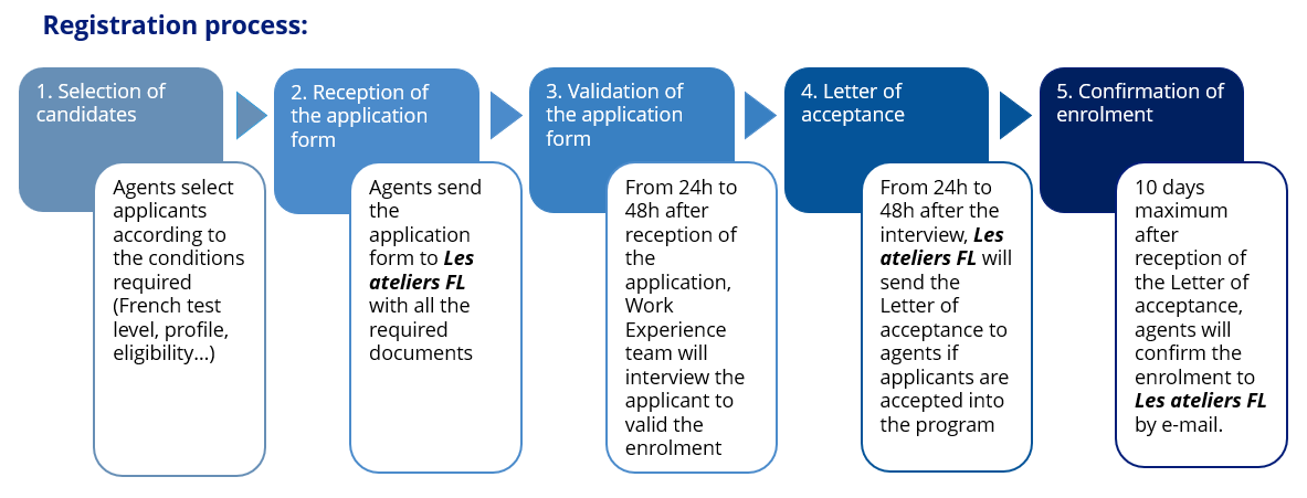 French and internship program in France